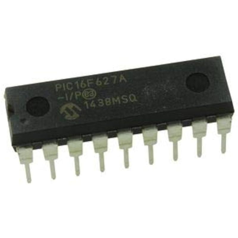 PIC16F627A-DIP, 8-Bit Microcontroller,20MHz,224 Bytes RAM