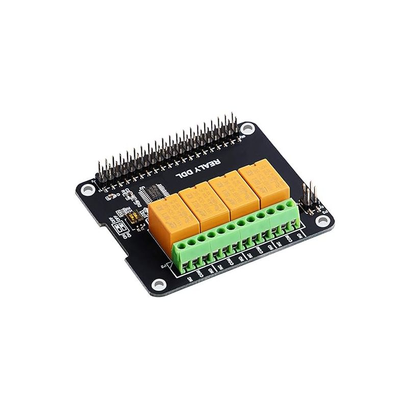 4 Channel Relay Hat Board for Raspberry Pi 4B/3B