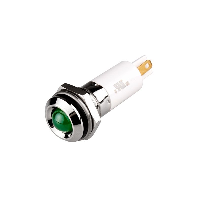 12mm LED Indicator 24Vdc Green