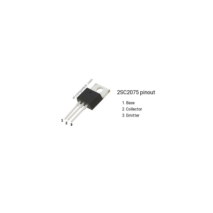 2SC2075, NPN Silicon Power Transistor, TO-220 Package