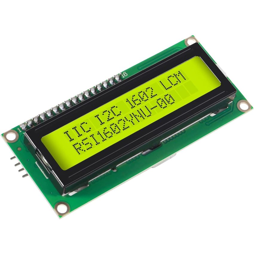 16x2 LCD Display Module – I2C Compatible, Green Backlight
